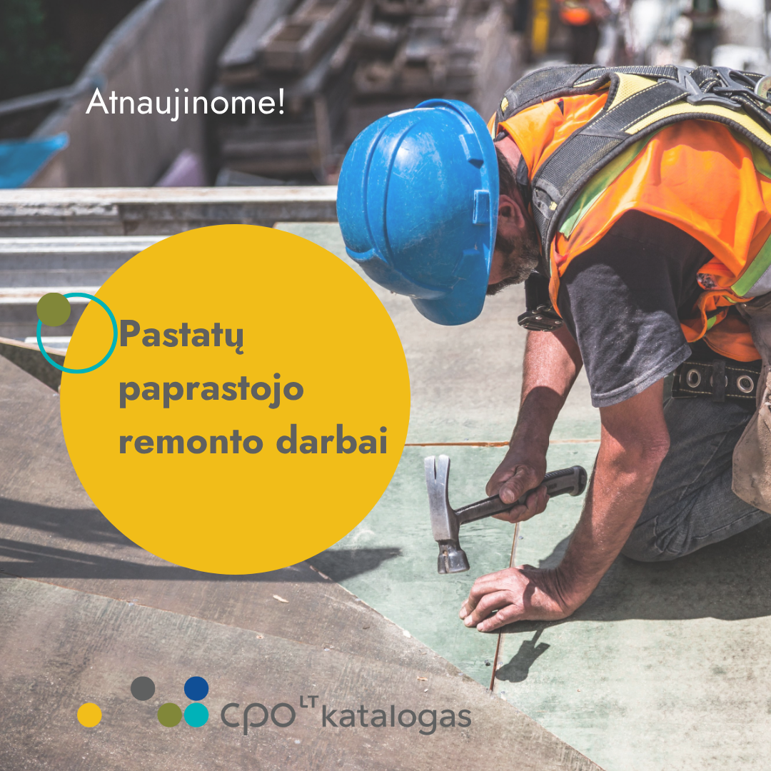 Pastatų remonto darbai – vos keliais paspaudimais CPO LT el. kataloge ...
